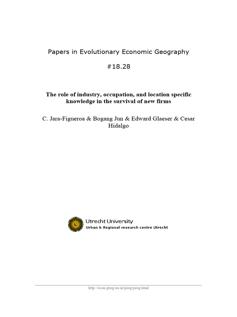 The Role of Industry, Occupation, and Location Specific Knowledge in ...