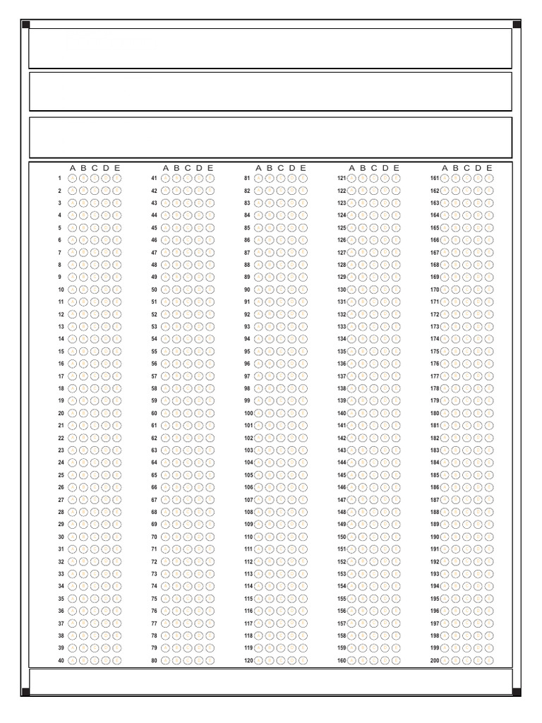 A4 200 omr | PDF