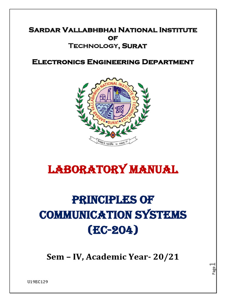 U19ec129 Pcs Lab Manual | PDF