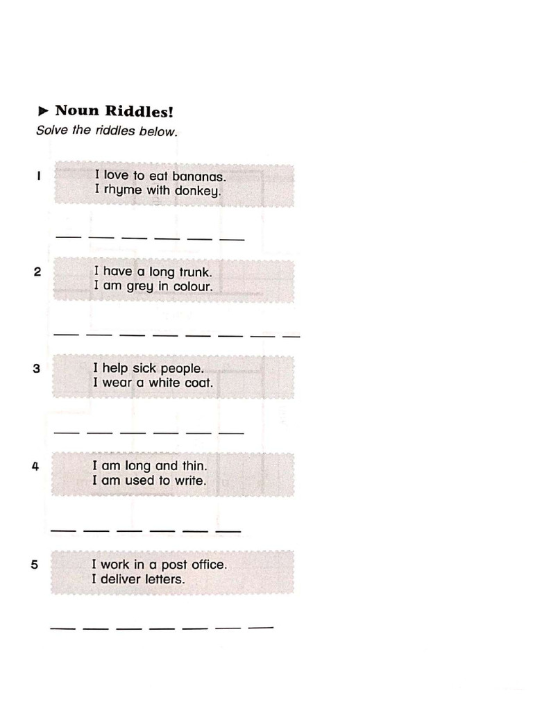 Y3 English Homework | PDF