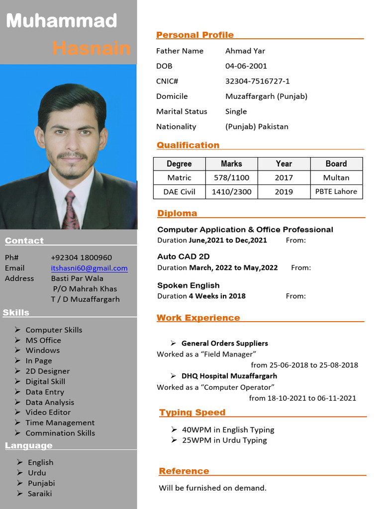 Muhammad Hasnain | PDF