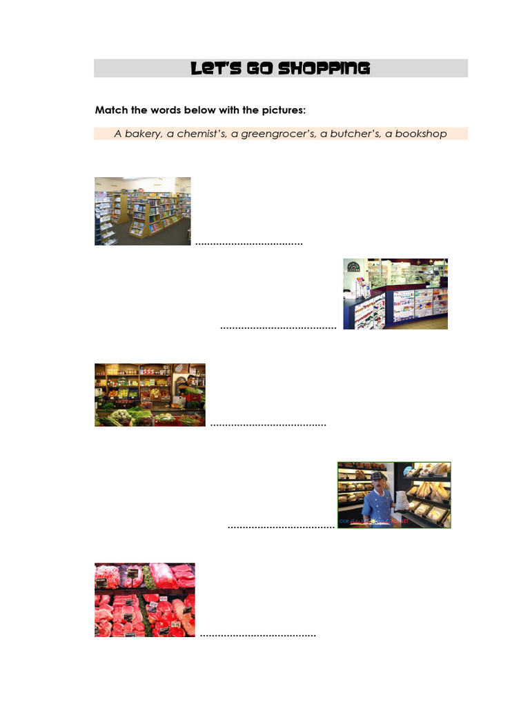 Lets Go Shopping | PDF