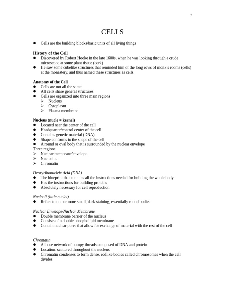 CELLS (2).docx | PDF