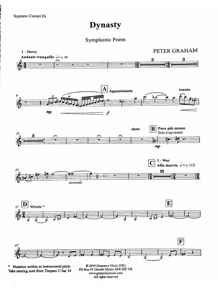 Cornets - Dynasty | PDF