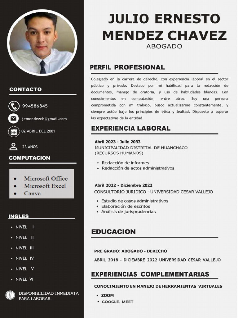 Julio Mendez CV | PDF
