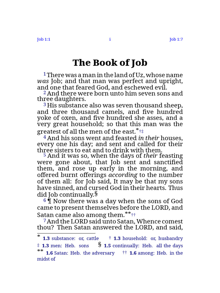 The Book of Job | PDF