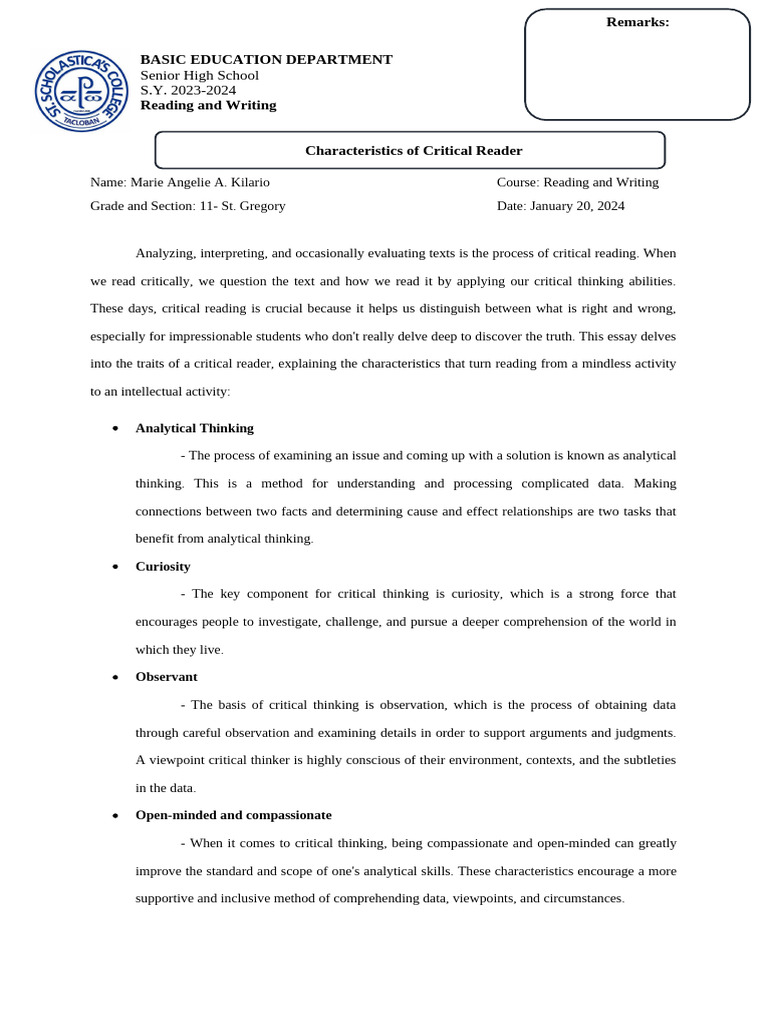 Format Written Output 1 | PDF