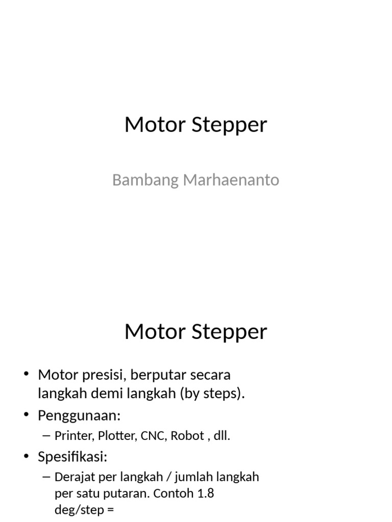 Motor Stepper | PDF