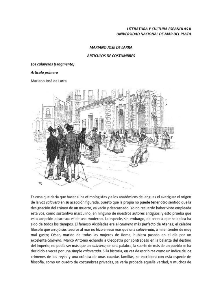 LARRA - Selección Articulos de Costumbres | PDF