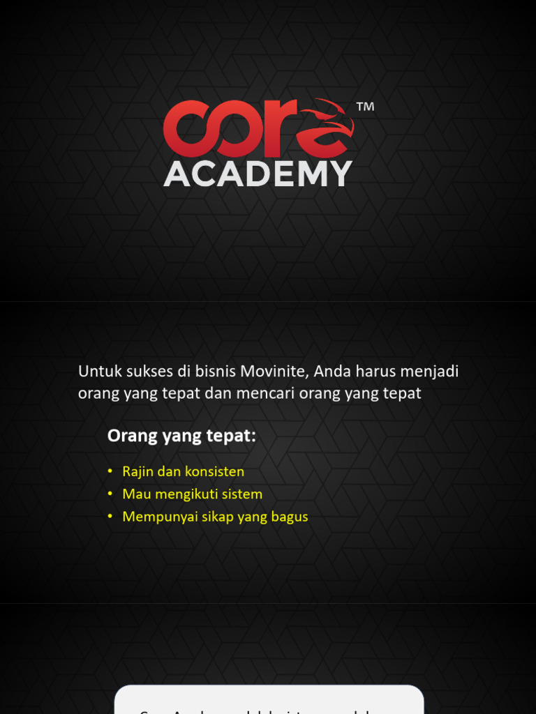 Core Academy | PDF