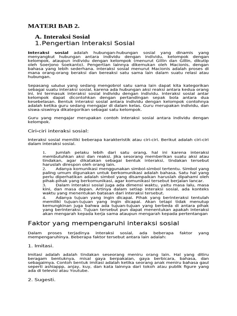 Materi Ips Bab 2 | PDF