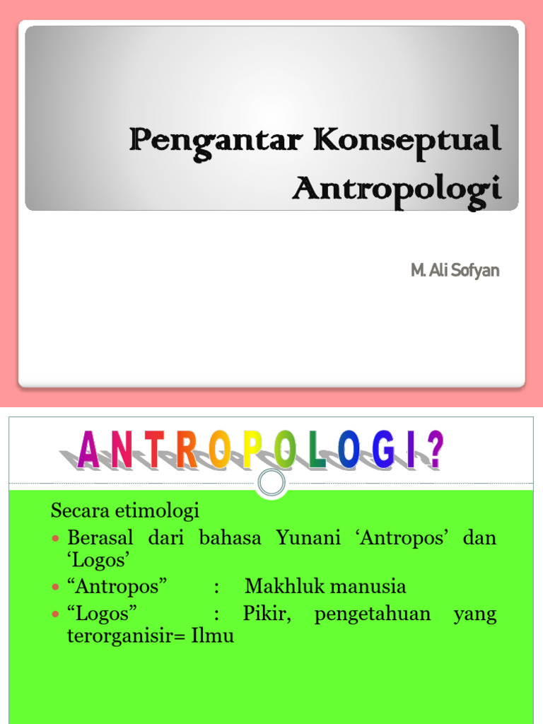 Pengantar Konseptual Antro | PDF