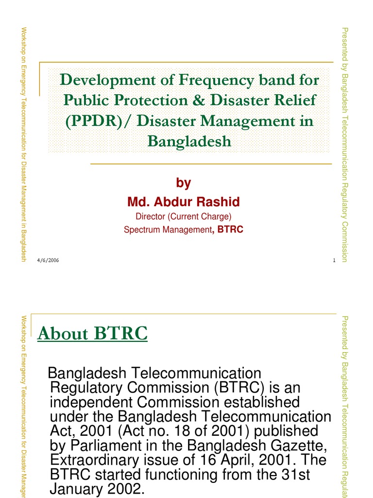 3) Bangladesh Telecom Regulatory Commission (BTRC) | PDF ...