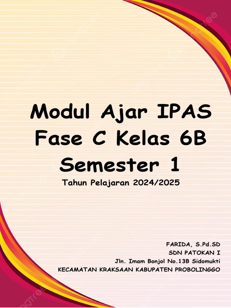 6B Modul Ajar IPAS Fase C - Farida | PDF