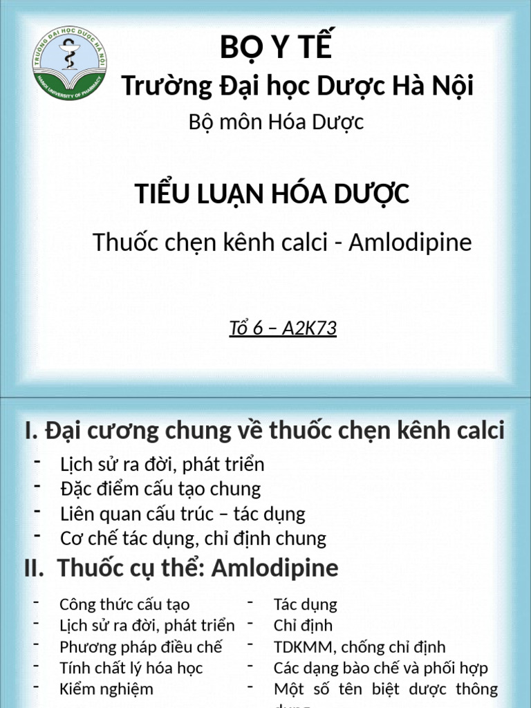 Amlodipin TLHD | PDF