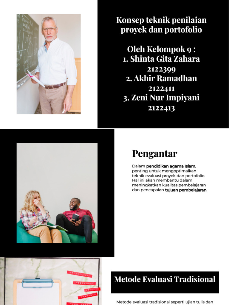 Slidesgo Optimizing Project and Portfolio Assessment Techniques in Islamic Religious Education ...