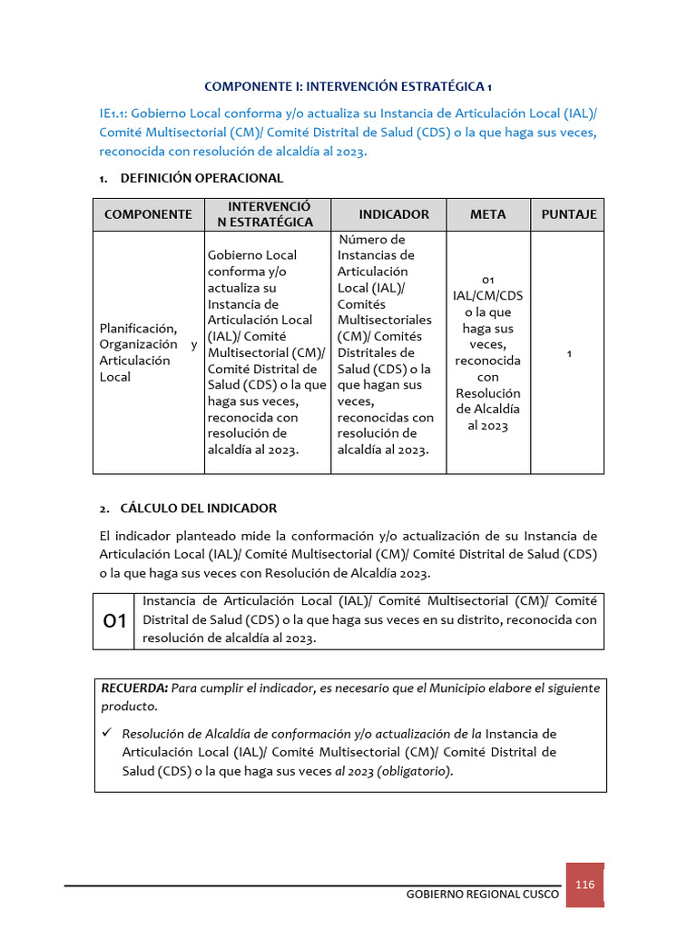 Componente 1 Mapi | PDF