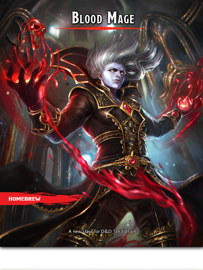 Homebrew Class - Blood Mage - GM Binder | PDF