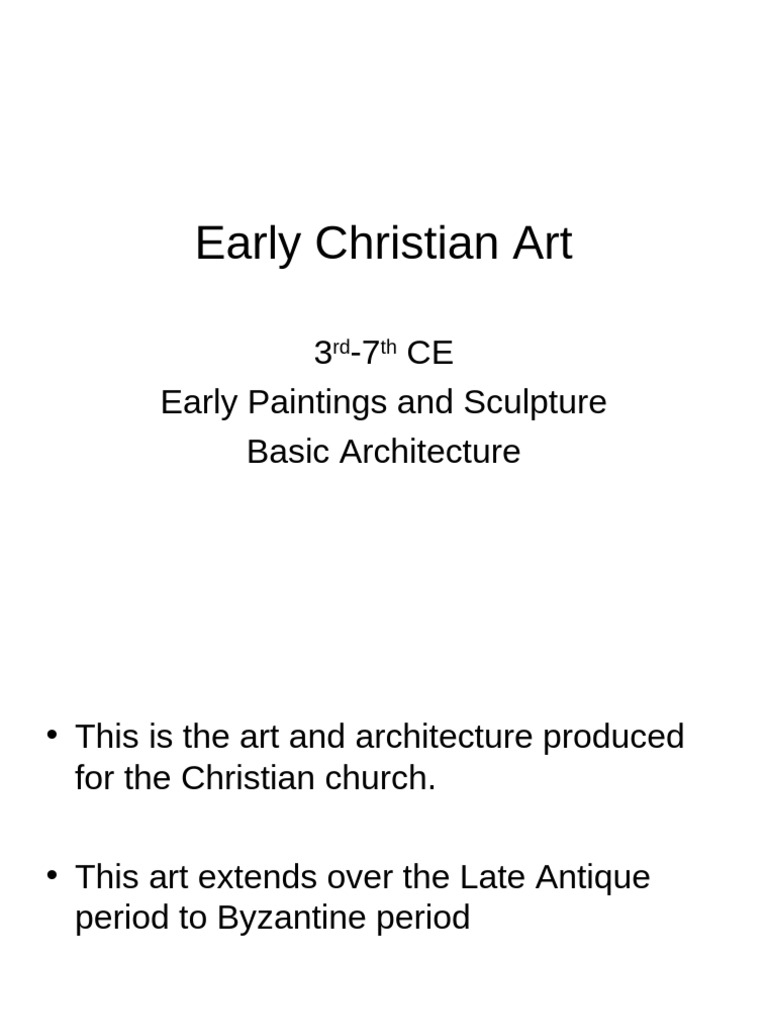 Early Christian Art (1) - 1 | PDF