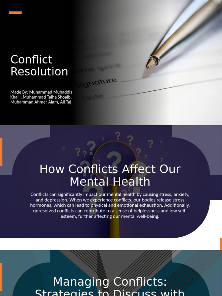 Conflict Resolution | PDF