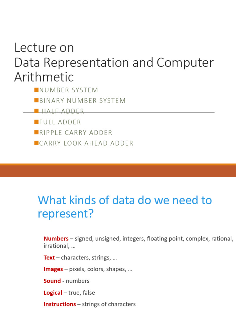 Lecture 5 On Computer Arithmetic Complete 3 Ls | PDF