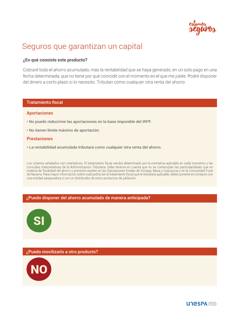 Seguros Que Garantizan Capital | PDF
