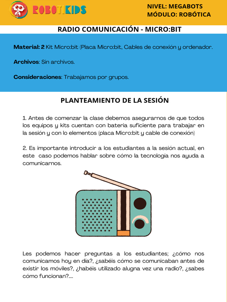 Radio Comunicación - Microbit | PDF | Radio | Ciencias de la Computación