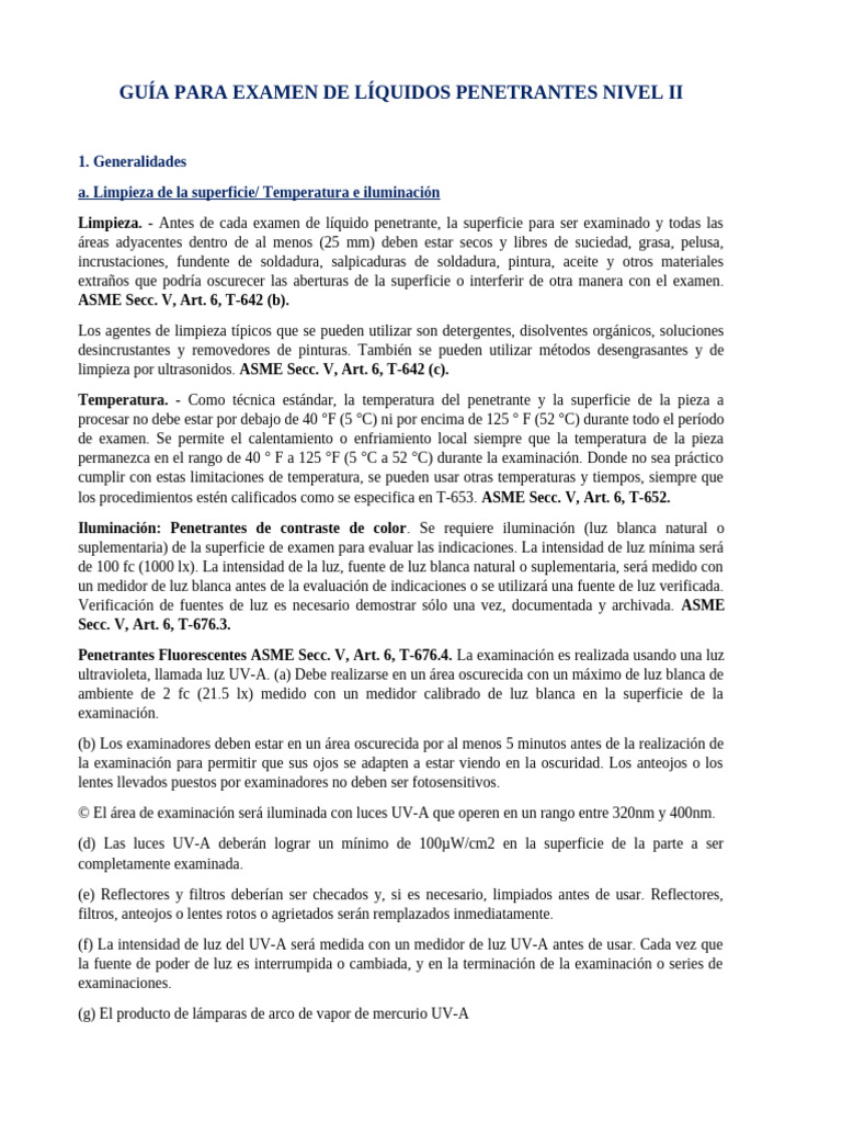 Guía para PT Level II | PDF