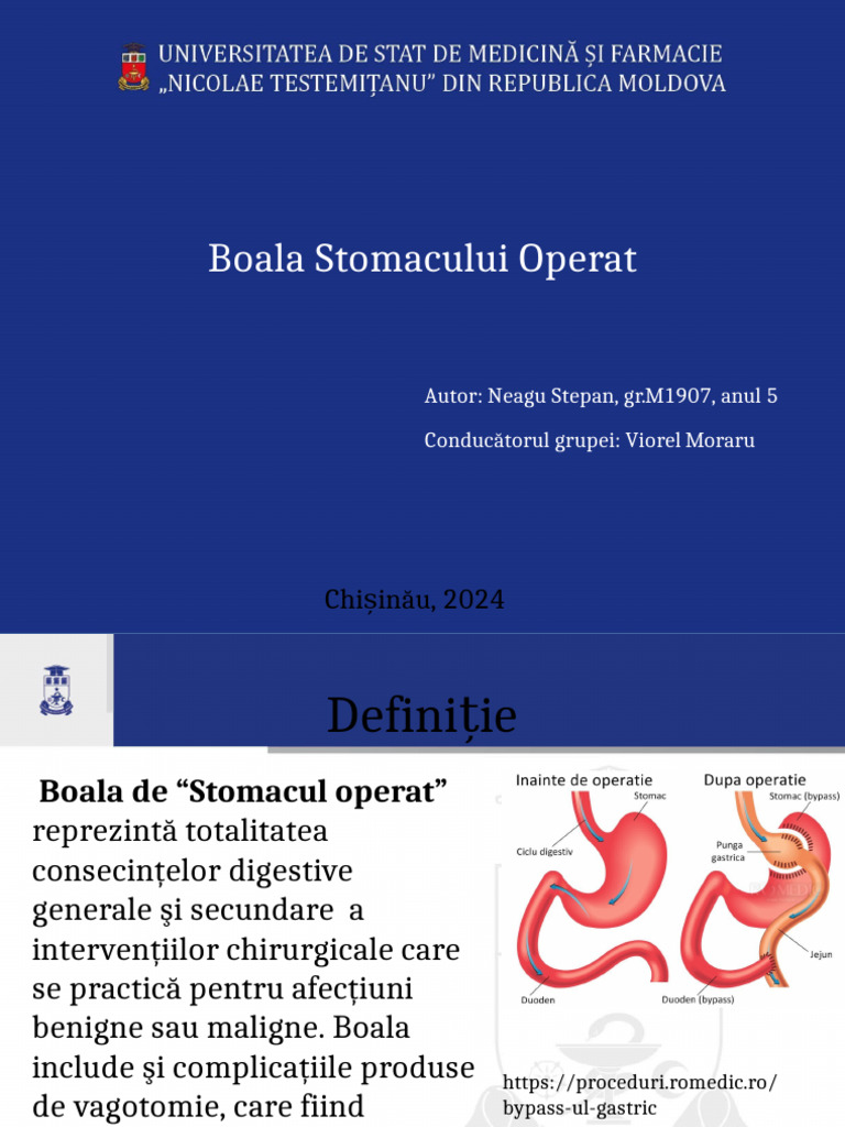 Boala Stomacului Operat | PDF