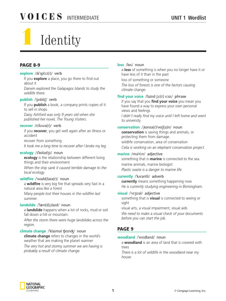 Wordlist English 3 | PDF