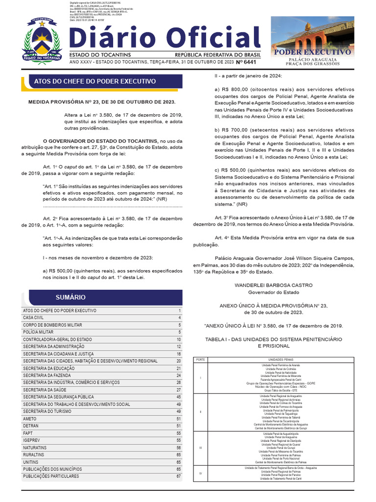 Doe 6441 31102023 | PDF | Brasil