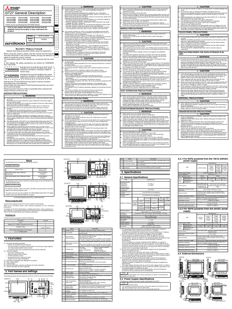 Gt27 General Description | PDF