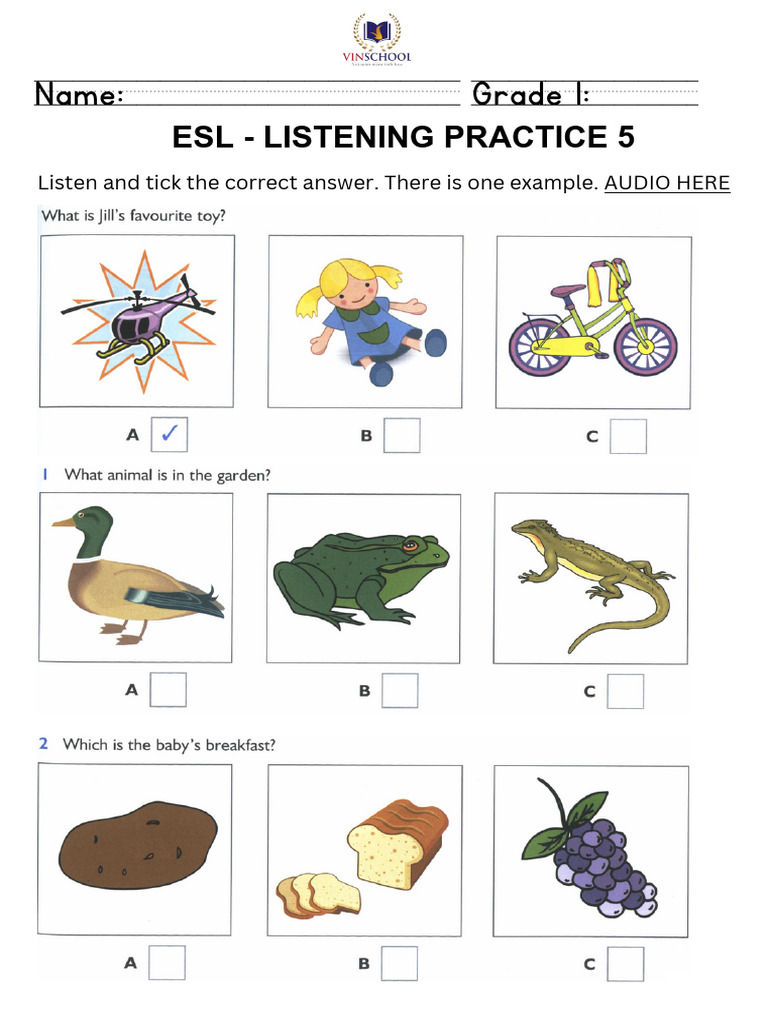 Esl - Listening Practice 5 | PDF