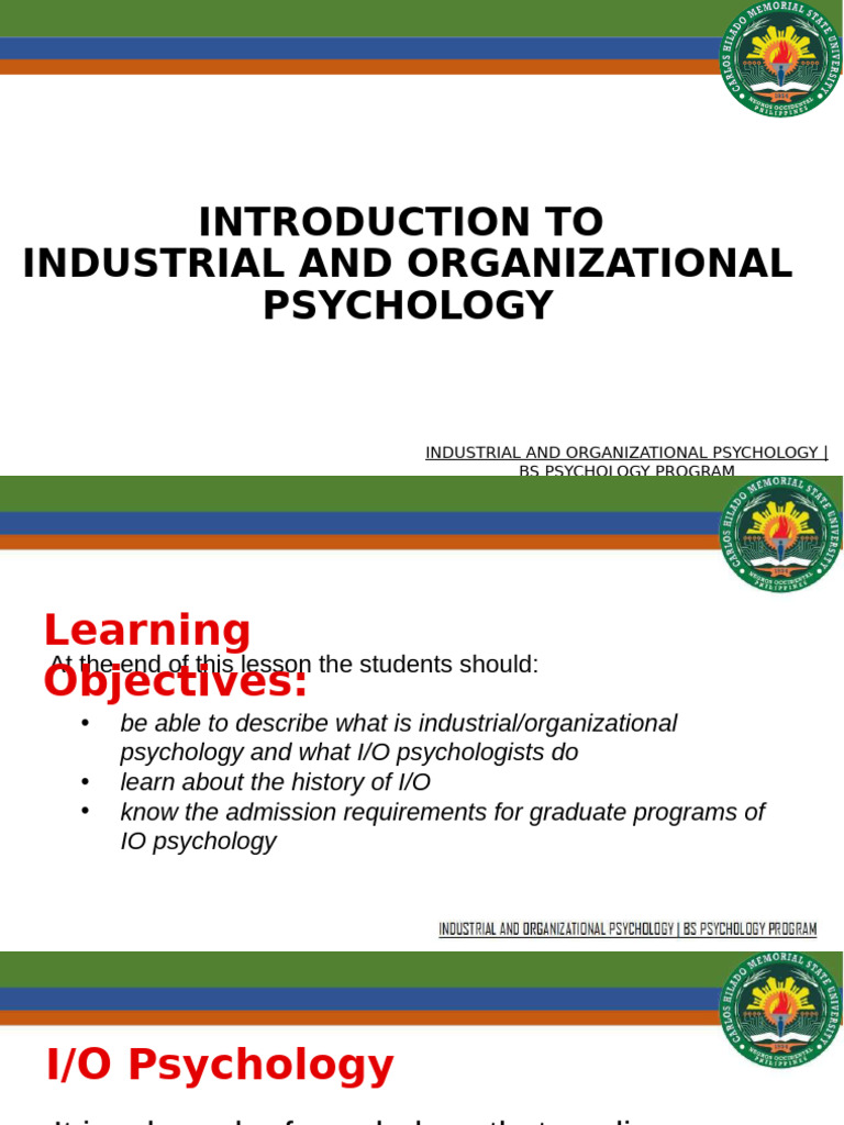 Ntroduction To Industrial and Organizational Psychology | PDF