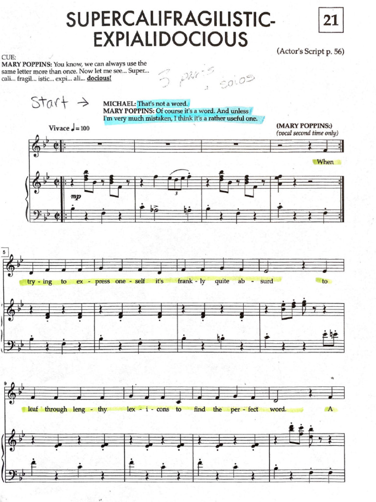 Supercali Partitura | PDF