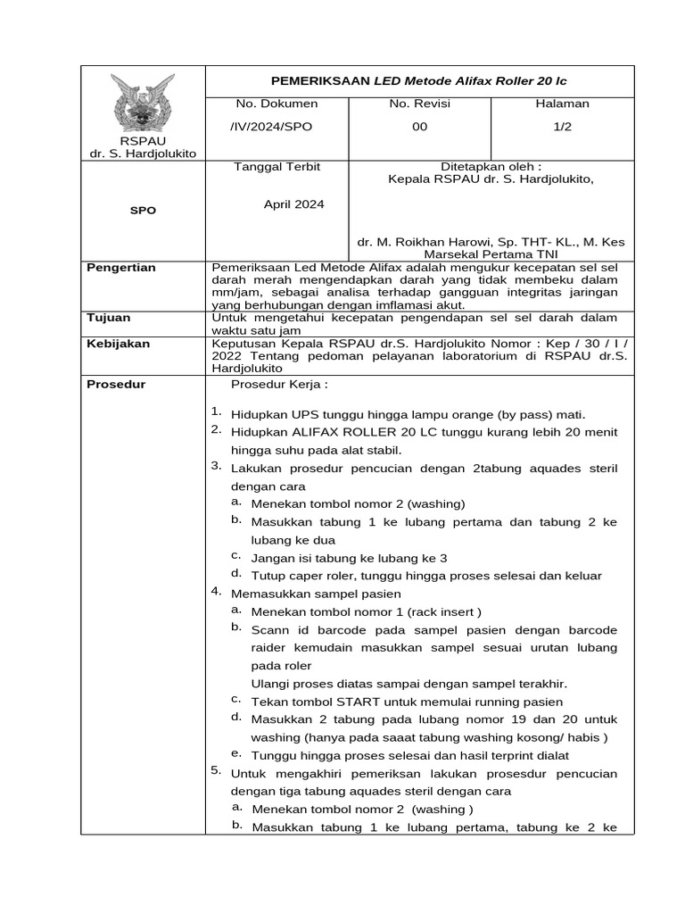 SOP LED, SOP WRIGHT, SOP RPR-1 | PDF