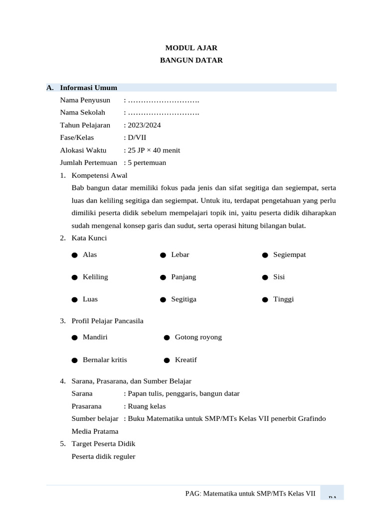 14. Modul Ajar Bab 8 | PDF