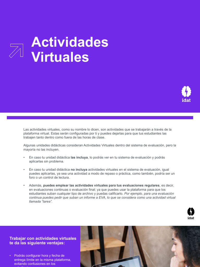 Qué Es Una Actividad Virtual PDF | PDF