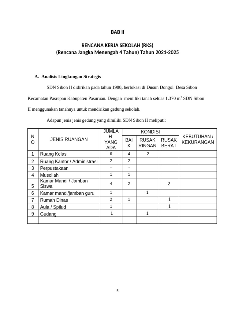 Bab Ii RKS Analisis | PDF