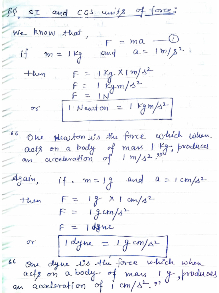 Force and Laws of Motion Part 3 | PDF