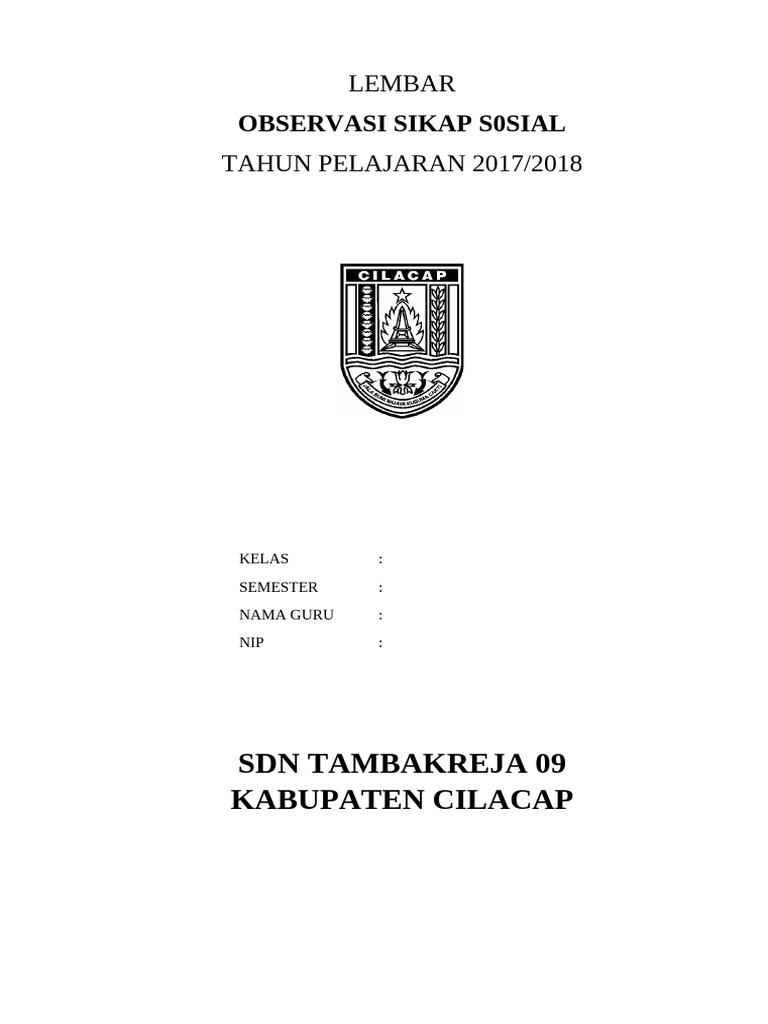 Lembar Observasi Sikap Sosial | PDF