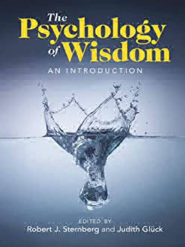 The Psychology of Wisdom - An Introduction - Robert J - Sternberg ...