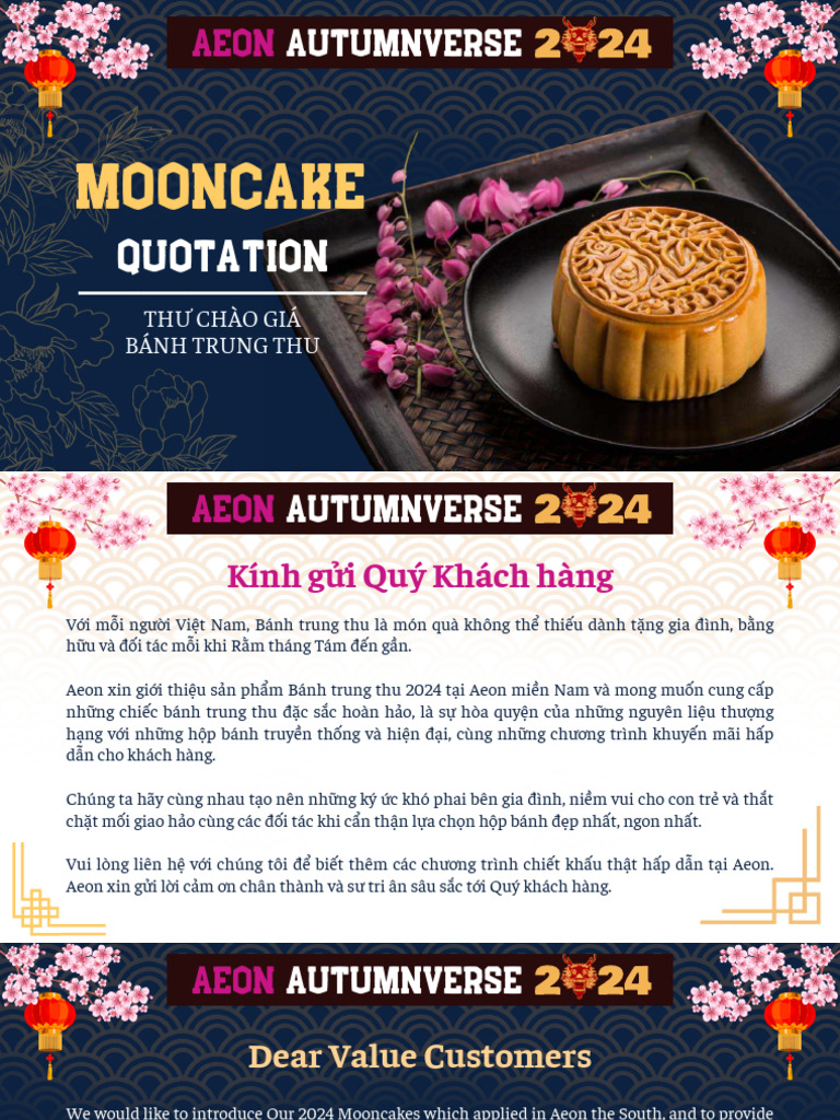 Mooncake Quotation 2024 | PDF