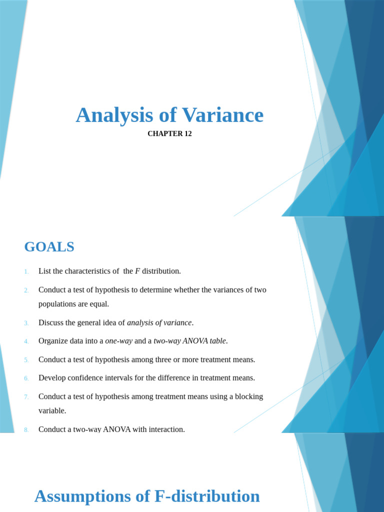 Understanding Analysis of Variance (ANOVA) | PDF | Analysis Of Variance ...