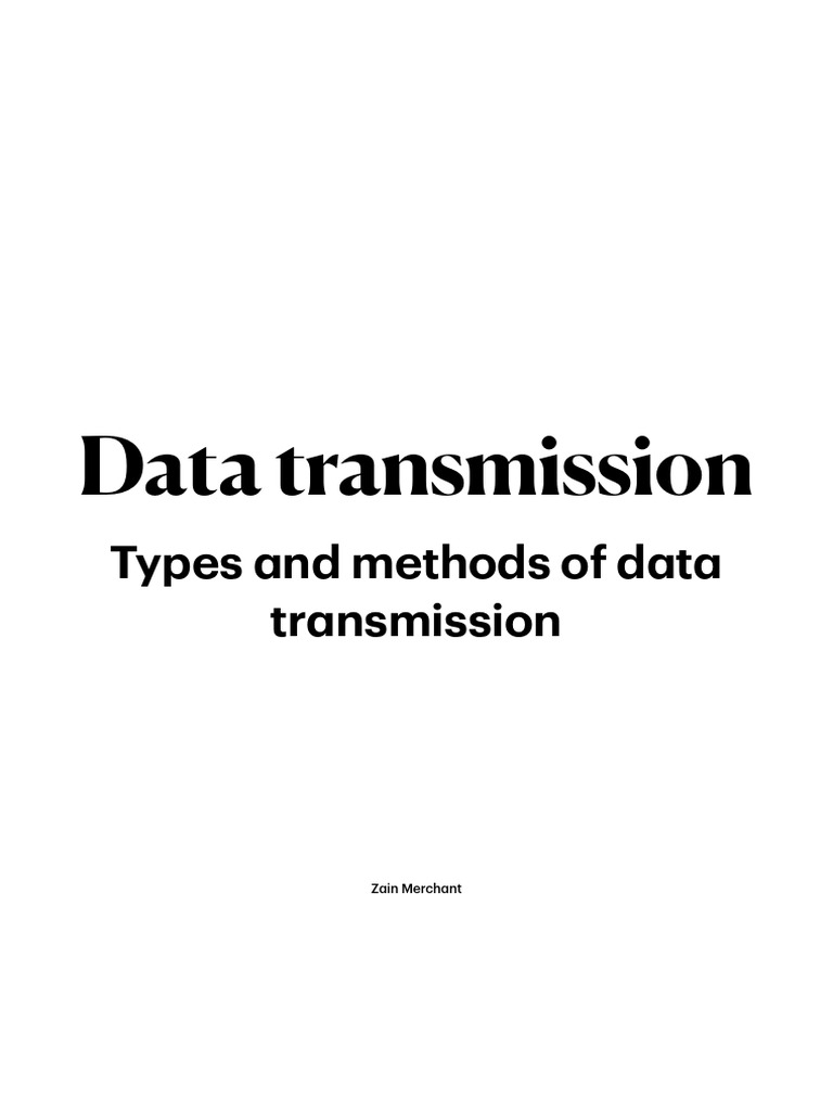 2 - Data Transmission | PDF