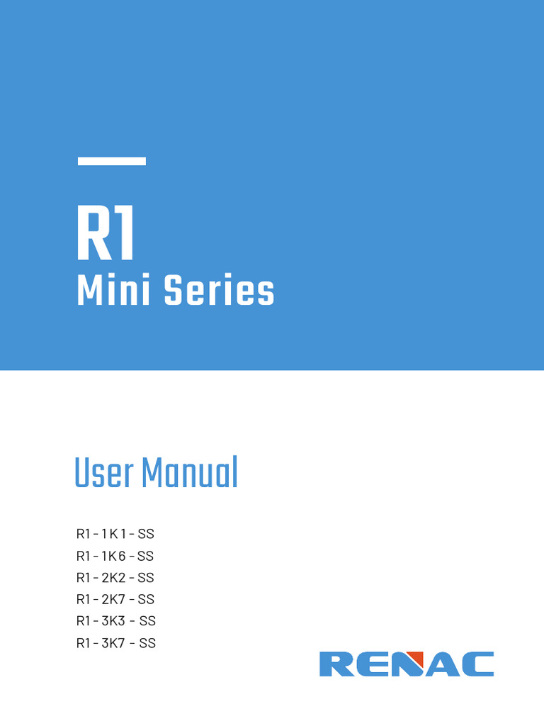 R1-1-3K7-SS user manual-422-00061-03-纳通 | PDF