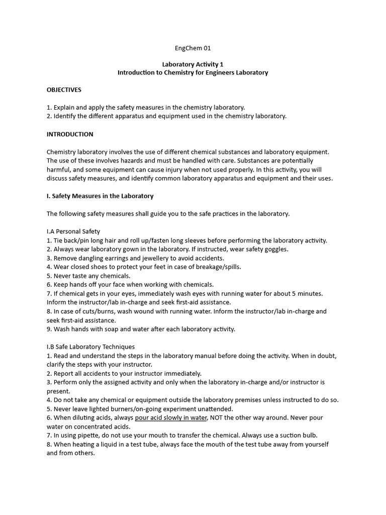 Laboratory Activity 1 | PDF