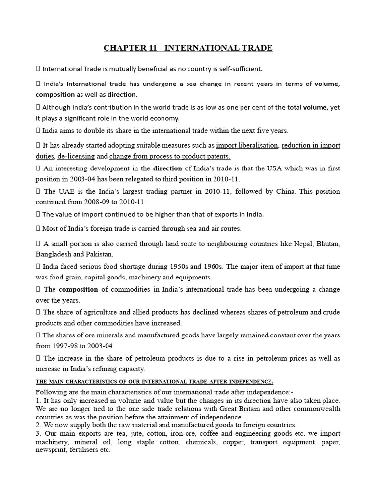 CH 8 - International Trade | PDF