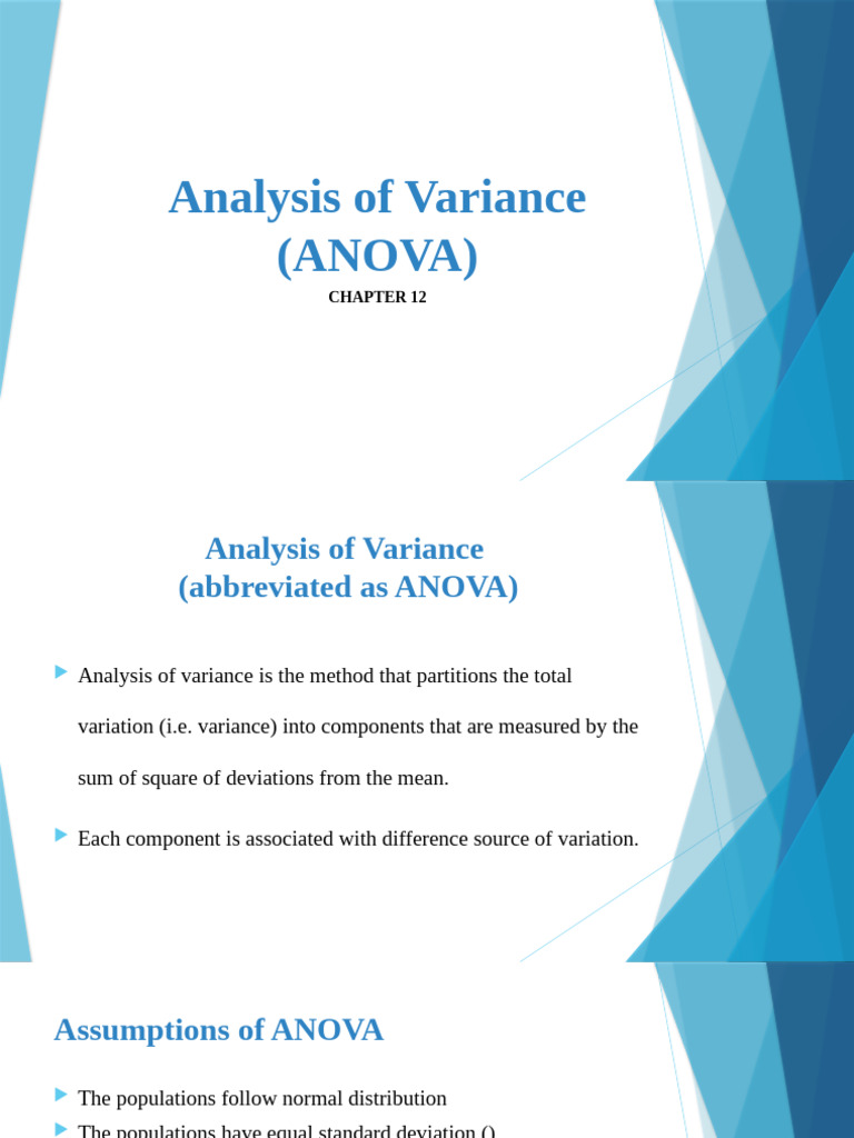ANOVA | PDF