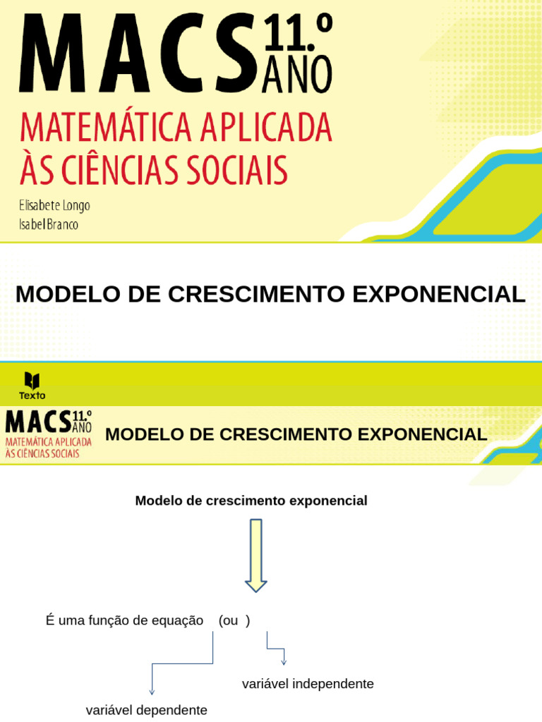 Modelo de crescimento exponencial (2) | PDF
